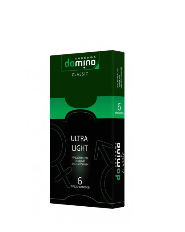 Купить ПРЕЗЕРВАТИВЫ Domino Classic Ultra Light 6 штук цена за 1 шт